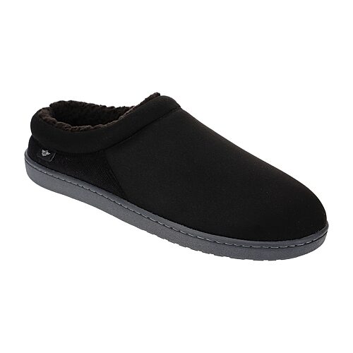 Dockers Mens Memory Foam Clog Slippers  Medium  Black