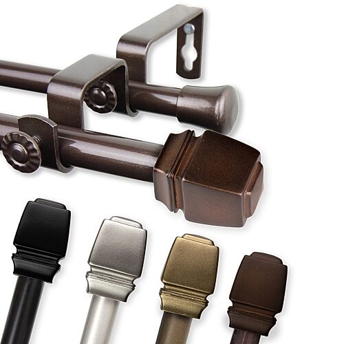 Click here for Rod Desyne Jasur Double Curtain Rod  One Size  Yel... prices