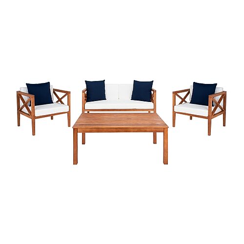 Click here for Safavieh Nunzia 4 Piece Outdoor Living Set with Ac... prices