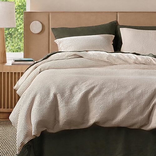 Click here for Bedsure Waffle Duvet Cover Set  One Size  White prices