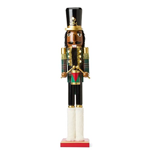 Click here for North Pole Trading Co. Wood Lighted Christmas Nutc... prices
