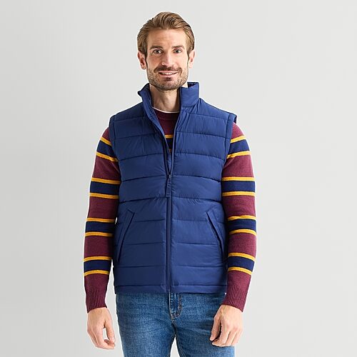 Click here for St. Johns Bay Mens Puffer Vest  Small  Blue prices
