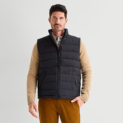 Click here for St. Johns Bay Mens Puffer Vest  Small  Black prices
