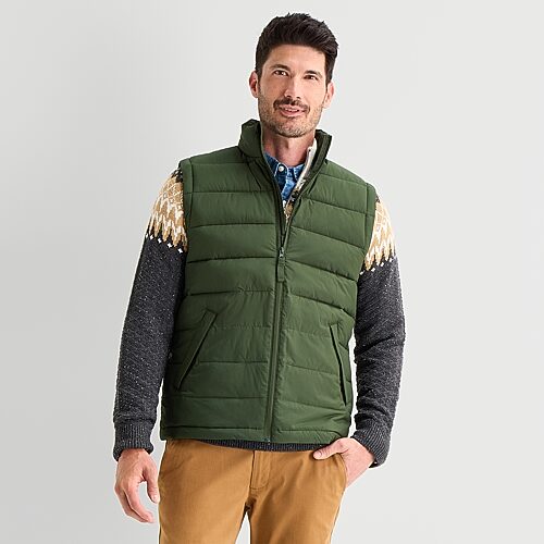 Click here for St. Johns Bay Mens Puffer Vest  Xx-large  Green prices