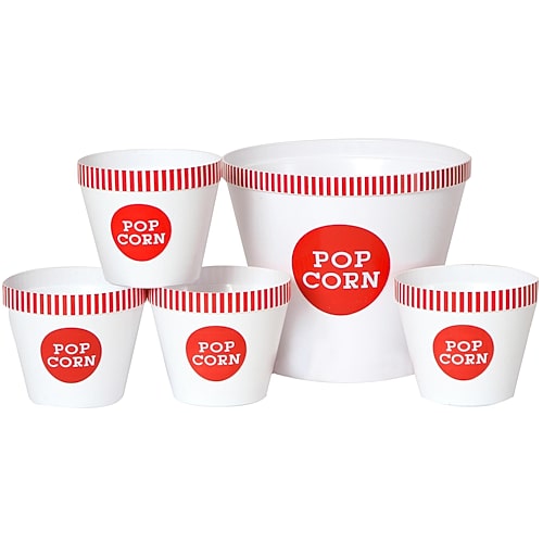 Click here for Carnival Popcorn Bucket Serving Set  One Size  Mul... prices