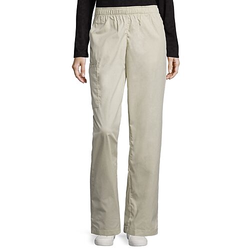 Wink Wonderwork 501 Pull-On Cargo Womens Tag Free Scrub Pant  4x-large  Beige
