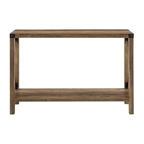 Click here for Farmhouse Rustic Wood Entryway Table  One Size  Br... prices