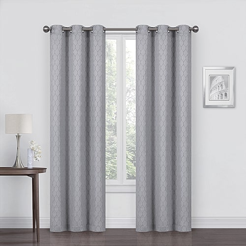 Click here for Regal Home Mackenna Jacquard Grommet Top Light-Fil... prices