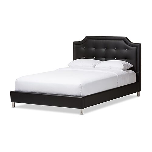 Click here for Carlotta Faux Leather Upholstered Bed  One Size  B... prices