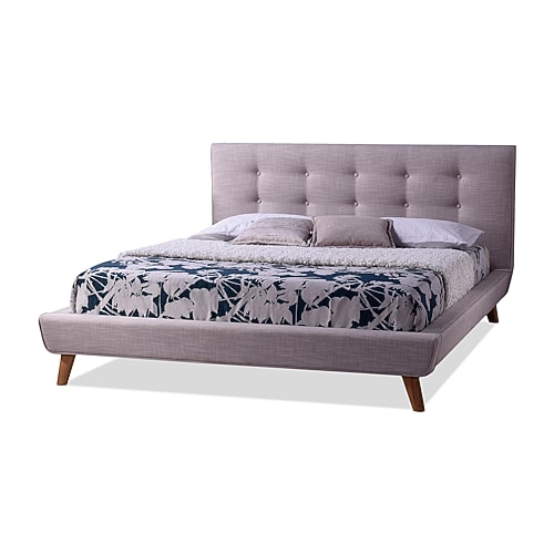 Click here for Jonesy Upholstered Platform Bed  One Size  Beige prices