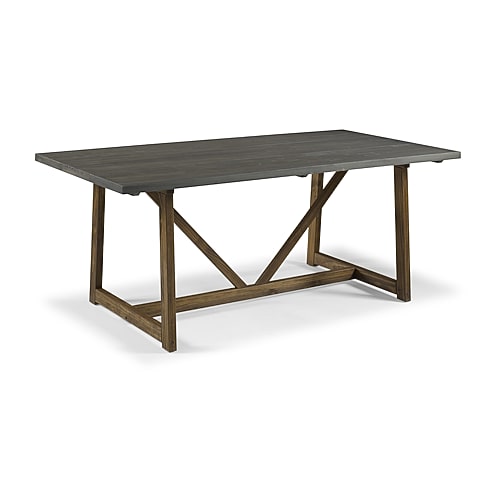 Click here for Walker Edison Rectangular Wood-Top Dining Table  O... prices