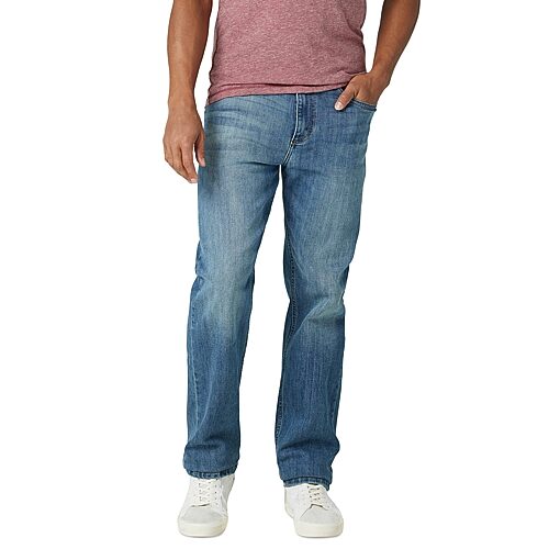 Click here for Wrangler Regular Fit Jean  40 30  Blue prices