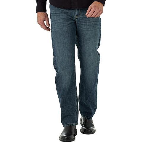 Click here for Wrangler Mens Stretch Straight Leg Relaxed Fit Jea... prices