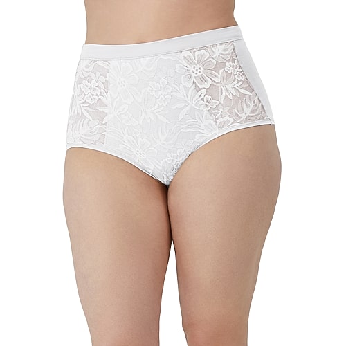 Click here for Bali Womens Breathe Lace High-Rise Brief Underwear... prices