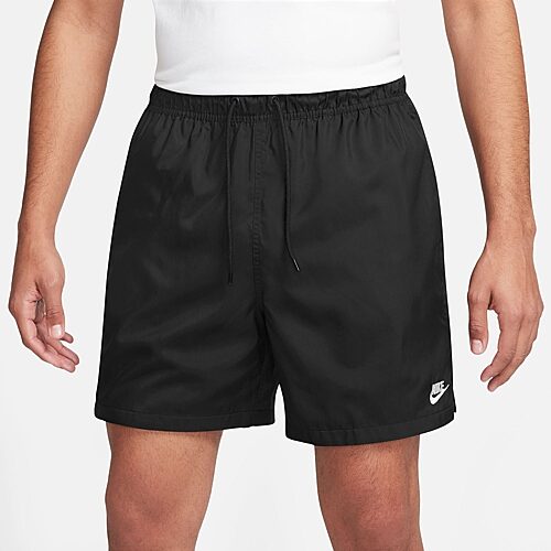Nike Mens Club Flow Relaxed-Fit 6 Drawstring Shorts - Black