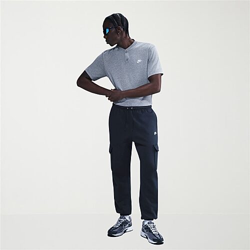 Click here for Nike Mens Club Fleece Cargo Pants - Obsidian/White prices