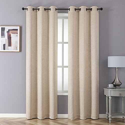 Click here for Rhys Grommet Top Blackout Set of 2 Curtain Panel... prices
