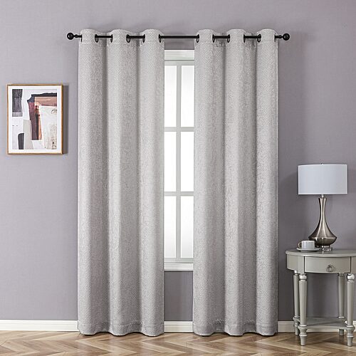 Click here for Rhys Grommet Top Blackout Set of 2 Curtain Panel... prices