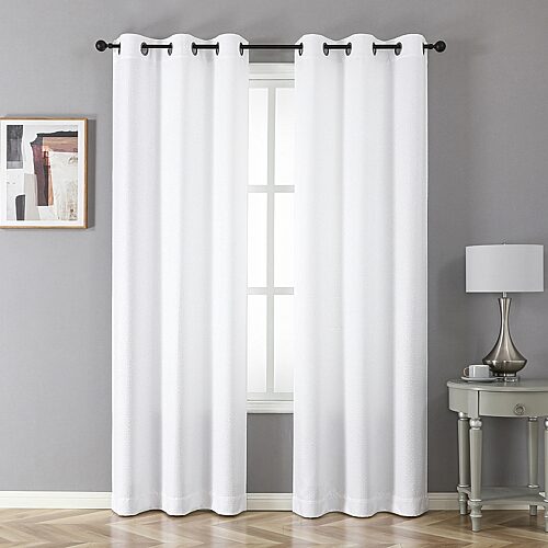 Click here for Rhys Grommet Top Blackout Set of 2 Curtain Panel... prices