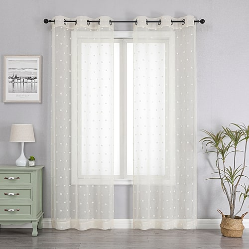 Click here for Angel Grommet Top Sheer Set of 2 Curtain Panel  On... prices
