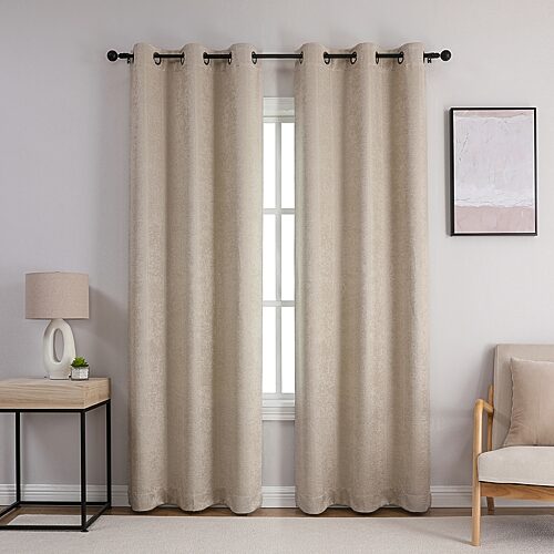Click here for Cambrie Grommet Top Blackout Set of 2 Curtain Pane... prices