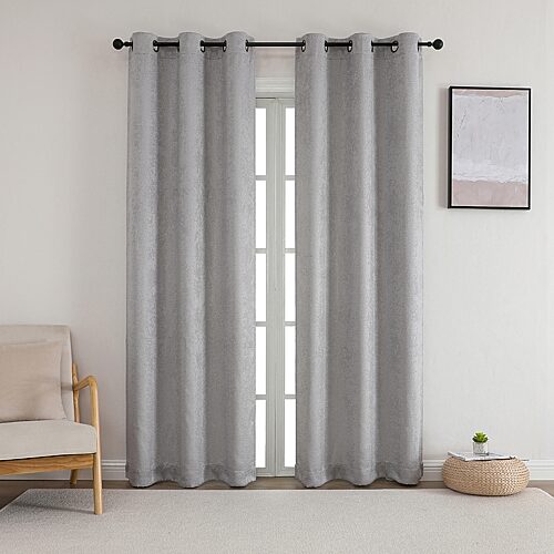 Click here for Starltt Grommet Top Blackout Set of 2 Curtain Pane... prices