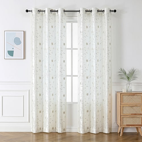 Click here for Harlow Grommet Top Light-Filtering Set of 2 Curtai... prices