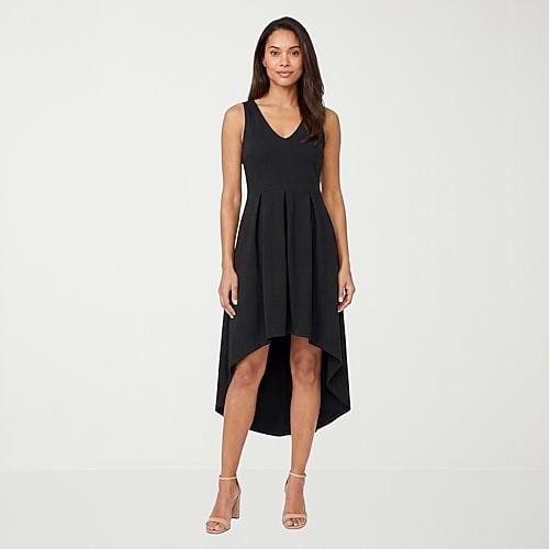 Click here for 24seven Comfort Apparel Womens Midi V Neck Sleevel... prices