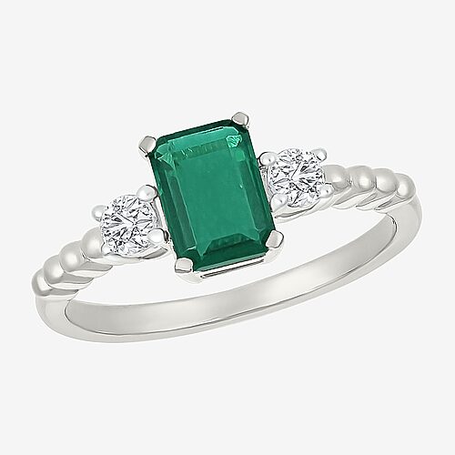 Click here for Womens Lab Created Green Emerald Sterling Silver 3... prices
