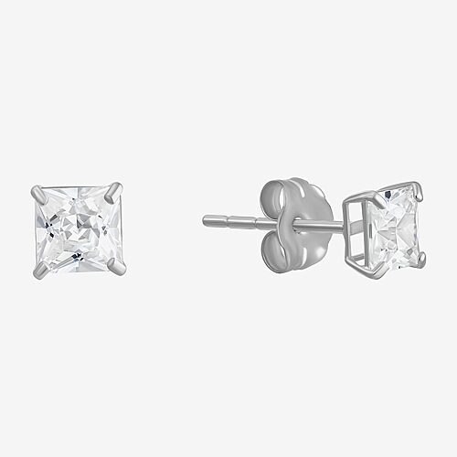 Click here for White Cubic Zirconia 14K Gold Stud Earrings  One S... prices