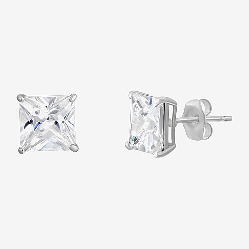 Click here for White Cubic Zirconia 14K Gold 13.8mm Stud Earrings... prices