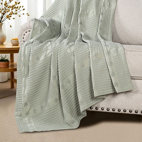 Click here for SUPERIOR Mai Waffle Weave Honeycomb Textured Cotto... prices