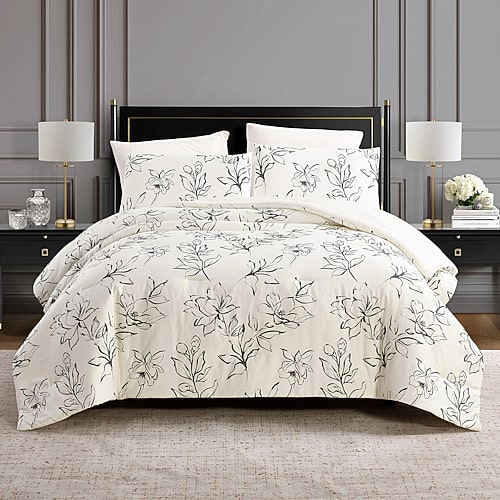 Click here for Dee Ocleppo Inked Floral Sateen 3-pc. Reversible C... prices