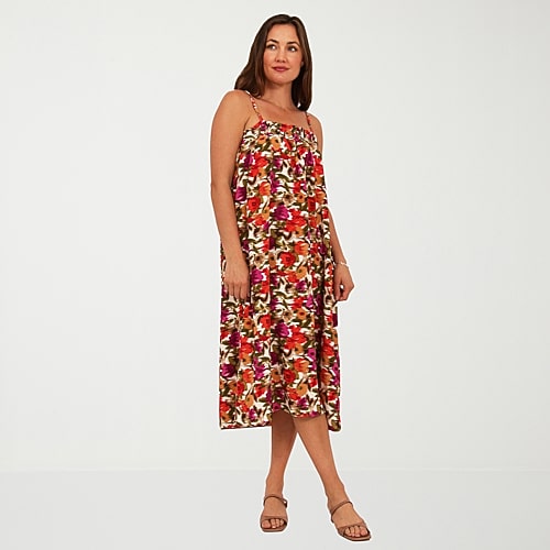Click here for 24seven Comfort Apparel Womens Abstract Print A-Li... prices