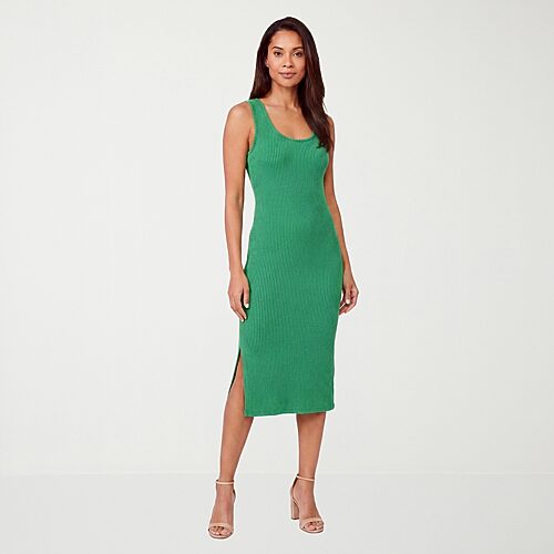 Click here for Womens 24/7 Comfort Apparel Fitted Side Slit Midi... prices
