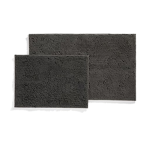 Click here for Casual Comfort Chenille Bath Rug  One Size  Gray prices