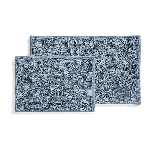 Click here for Casual Comfort Chenille Bath Rug  One Size  Blue prices