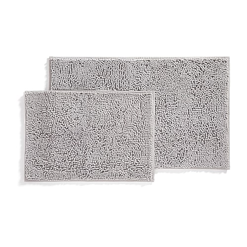 Click here for Casual Comfort Chenille Bath Rug  One Size  Gray prices