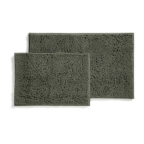 Click here for Casual Comfort Chenille Bath Rug  One Size  Green prices