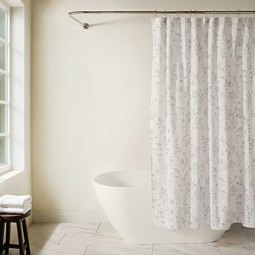 Click here for Casual Comfort Cotton Blend Floral Shower Curtain... prices