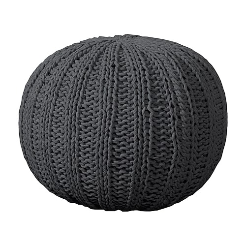 Click here for LR Home Montra 16 Handmade Cableknit Cotton Pouf... prices