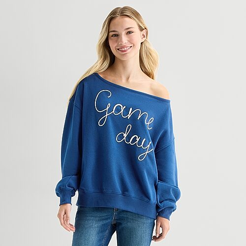 Click here for Juniors Gold Rush Game Day Off The Shoulder Fleece... prices