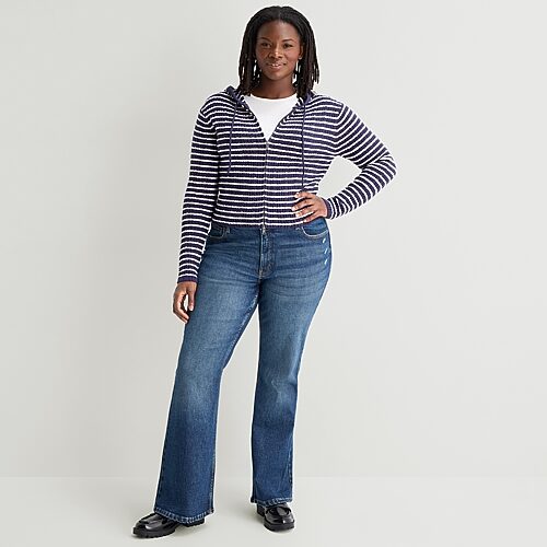 Click here for Arizona Womens Juniors Plus Low Rise Bootcut Jean... prices