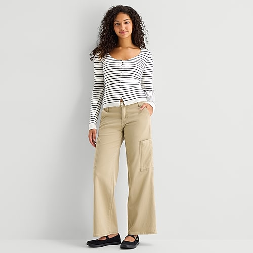 Click here for Arizona Womens Juniors Low Rise Cargo Pant  12  Be... prices