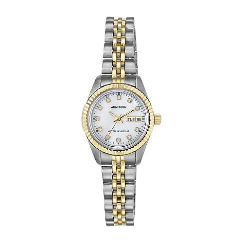 Click here for Armitron Womens Two-Tone Mother-of-Pearl Watch  On... prices