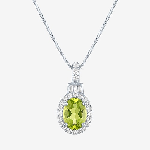 Click here for Womens Genuine Green Peridot Sterling Silver 18 In... prices