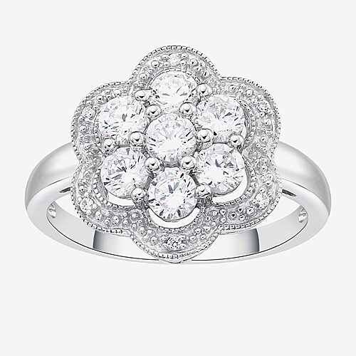 Click here for DiamonArt Womens 1 1/6 CT. T.W. White Cubic Zircon... prices