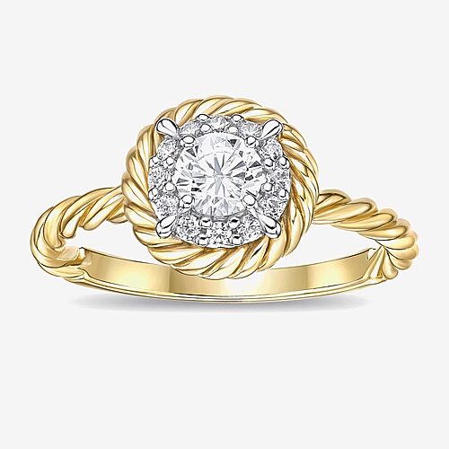 Click here for Diamonart Womens Cubic Zirconia 14K Gold Over Silv... prices