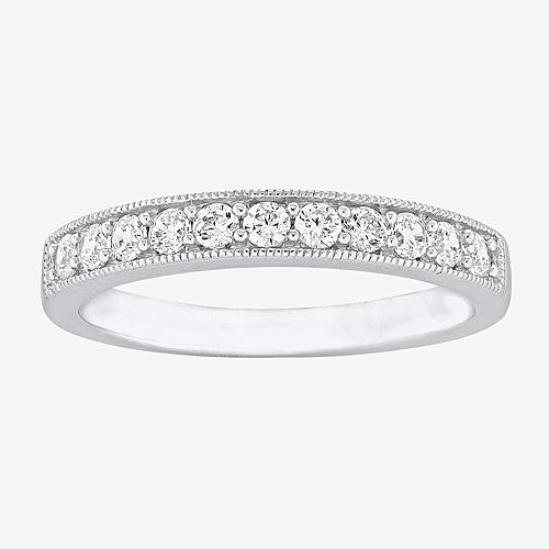 Click here for DiamonArt Cubic Zirconia Wedding Ring  5  Sterling... prices