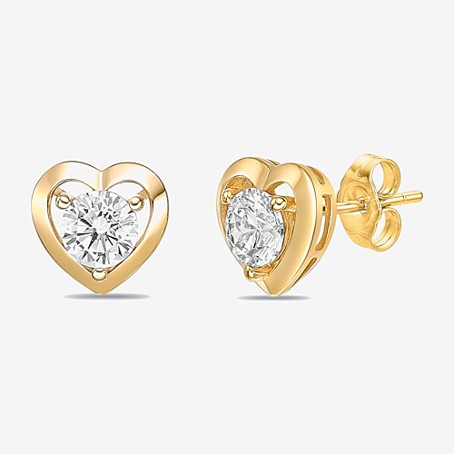 Click here for Diamonart Womens Cubic Zirconia Sterling Silver 9m... prices